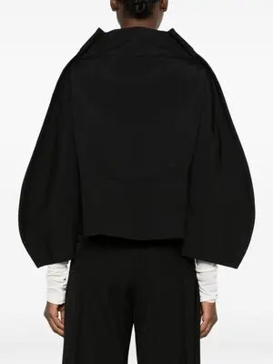 Comme Des Garçons Cropped Balloon Sleeved Jacket