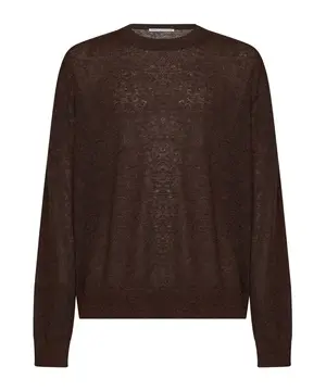Studio Nicholson Picco Crew-neck Sweater - Maroon