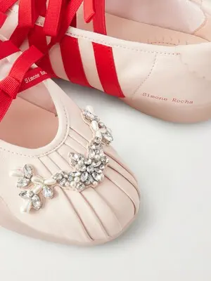 Simone Rocha Ribbon Bow Flat Shoes