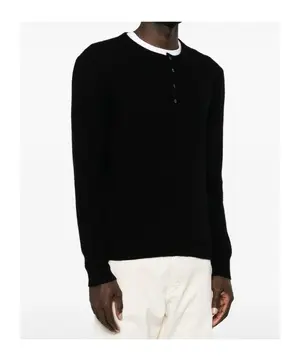 ROBERTO COLLINA Henley Knit Sweater