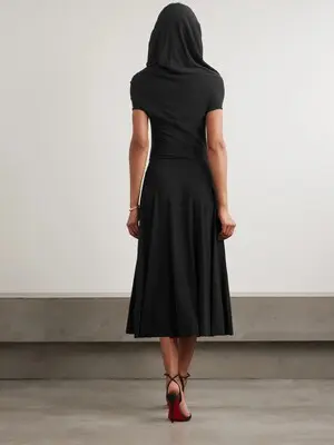 Norma Kamali Off-the-shoulder Jersey Midi Dress
