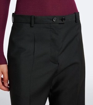 JIL SANDER Canvas Wide-leg Pants