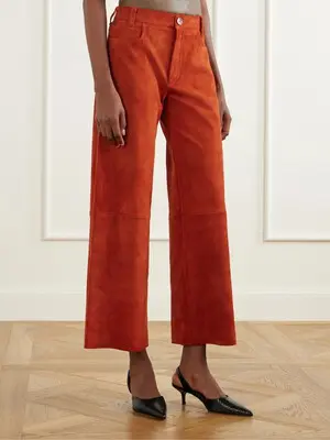 Stouls Lilou Suede Wide-leg Pants