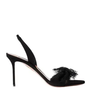 Women's Aquazzura Black Sandals