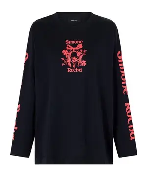 Simone Rocha Logo-printed Cotton-jersey T-shirt - No