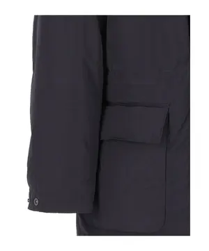 Emporio Armani Hooded Logo Parka Coat