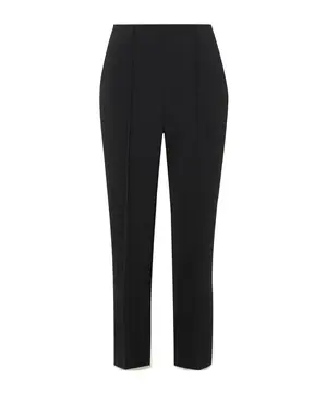 RÓHE Pintucked Grain De Poudre Slim-leg Pants - No
