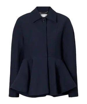 Stella McCartney Crepe Peplum Jacket - Black
