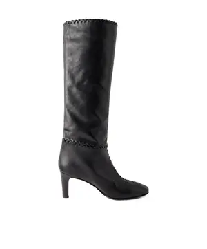 ZIMMERMANN Whipstitched Leather Knee Boots
