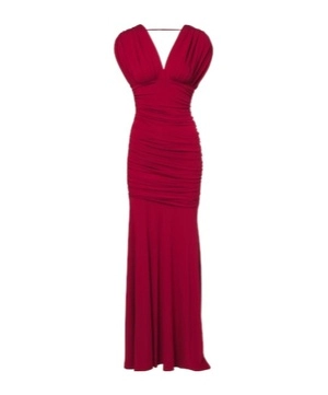 Simkhai Draped Open-back Gown - Red