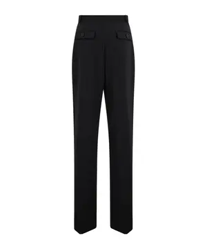 Elisabetta Franchi Pleated Zip-detail Casual Trousers