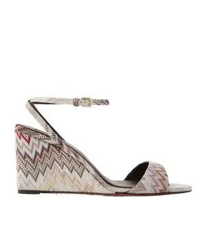 MISSONI Julie Striped Woven Sandals
