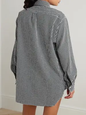 Hunza G Gingham Seersucker Shirt