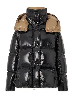 Moncler Hooded Quilted Down Jacket - Black
