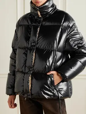 Moncler Hooded Quilted Down Jacket