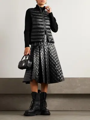 Moncler Quilted Down Cardigan