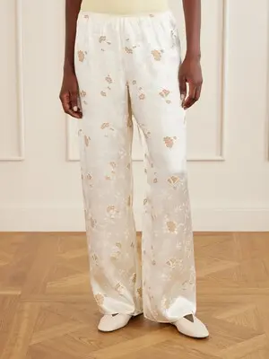 DÔEN Light Silk Floral Pants