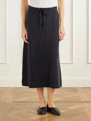 ALLUDE Minimalist Midi Skirt