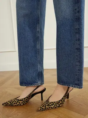 NEOUS Leopard-print Calf Hair Pumps