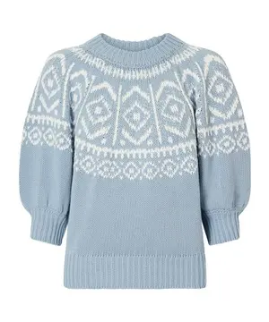 Altuzarra Howard Fair Isle-knit - Blue
