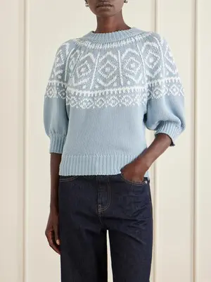 Altuzarra Howard Fair Isle-knit