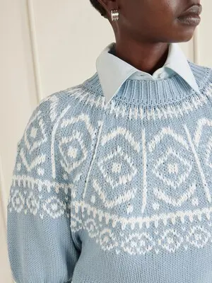 Altuzarra Howard Fair Isle-knit