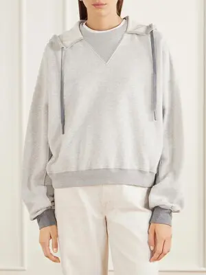 MOTHER Two-tone Color Block Hoodie