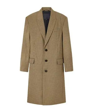 Tibi Checked Twill Coat - No