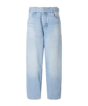 Studio Nicholson Cahuin Belted Mid-rise Wide-leg Jeans - No