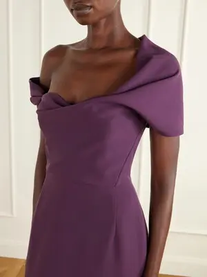 Carolina Herrera Draped Crepe Gown