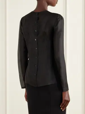 Carolina Herrera Silk-organza Blouse