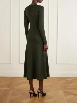 Carolina Herrera Silk-blend Knitted Maxi Dress
