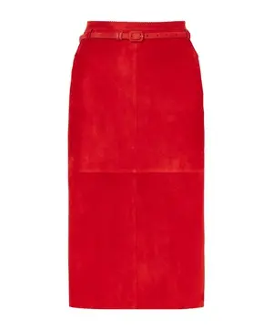 TOM FORD Suede Midi Skirt - No
