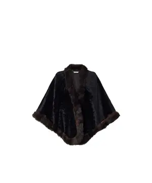 Nour Hammour Simple Wool Shawl - Black