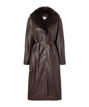 Nour Hammour Leather Trench - No