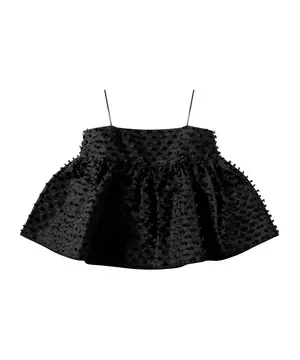 Cecilie Bahnsen Ruffled Camisole - Black