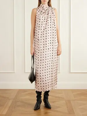 Altuzarra Printed Silk-satin Maxi Dress