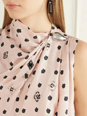 Altuzarra Printed Silk-satin Maxi Dress
