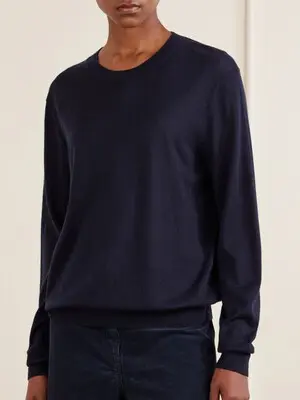 NILI LOTAN Cashmere And Silk-blend Sweater