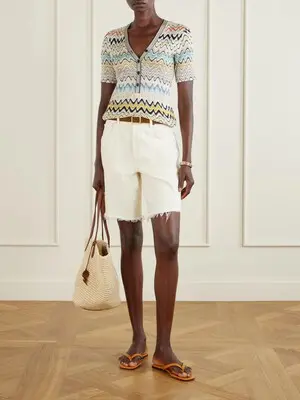 Missoni Striped Crochet-knit Sweater