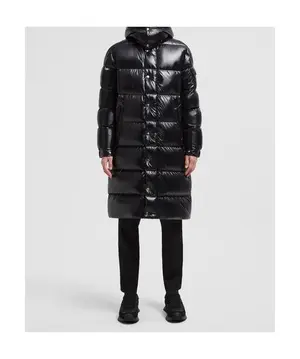 Moncler Hanoverian Logo Patch Quilted Coat