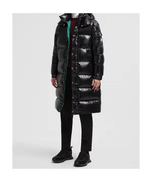 Moncler Hanoverian Logo Patch Quilted Coat