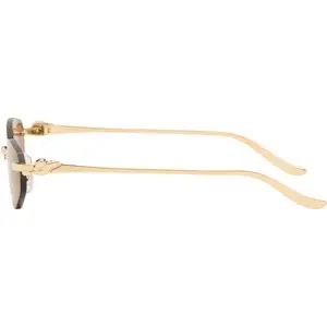 Cartier Rimless Oval Sunglasses