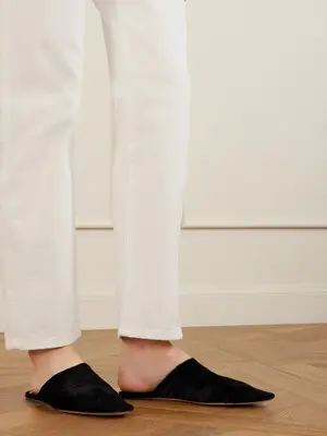 CHRISTEN Calf Hair Slip-ons