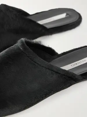 CHRISTEN Calf Hair Slip-ons