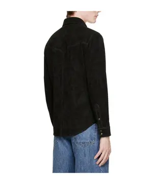 Ralph Lauren Paneled Suede Jacket