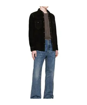 Ralph Lauren Paneled Suede Jacket