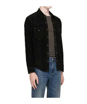 Ralph Lauren Paneled Suede Jacket