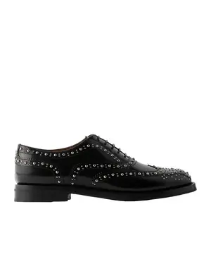 Church's Burwood Met Studded Glossed-leather Brogues - No