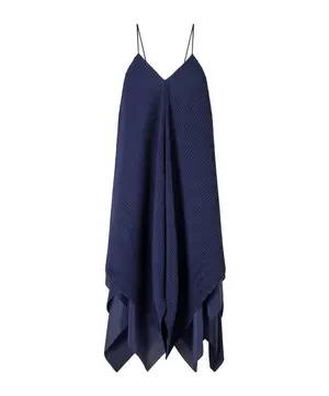 J.W.ANDERSON Tiered Asymmetric Pleated Crepe De Chine Mini Dress - No